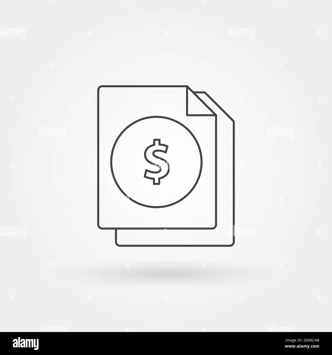 money paper single isolated icon with modern line or outline style ...