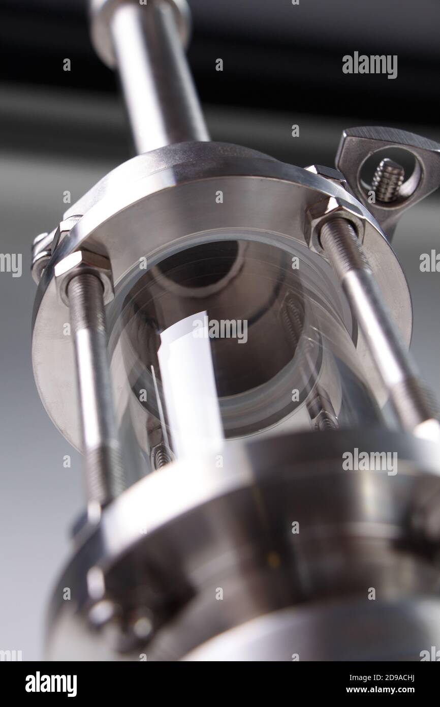 Close-up photo of steel hooch on white background Stock Photo - Alamy