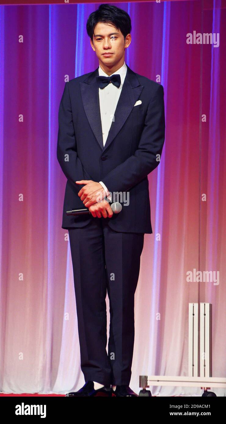 Actor Win Morisaki attends a opening ceremony for The 33rd Tokyo ...