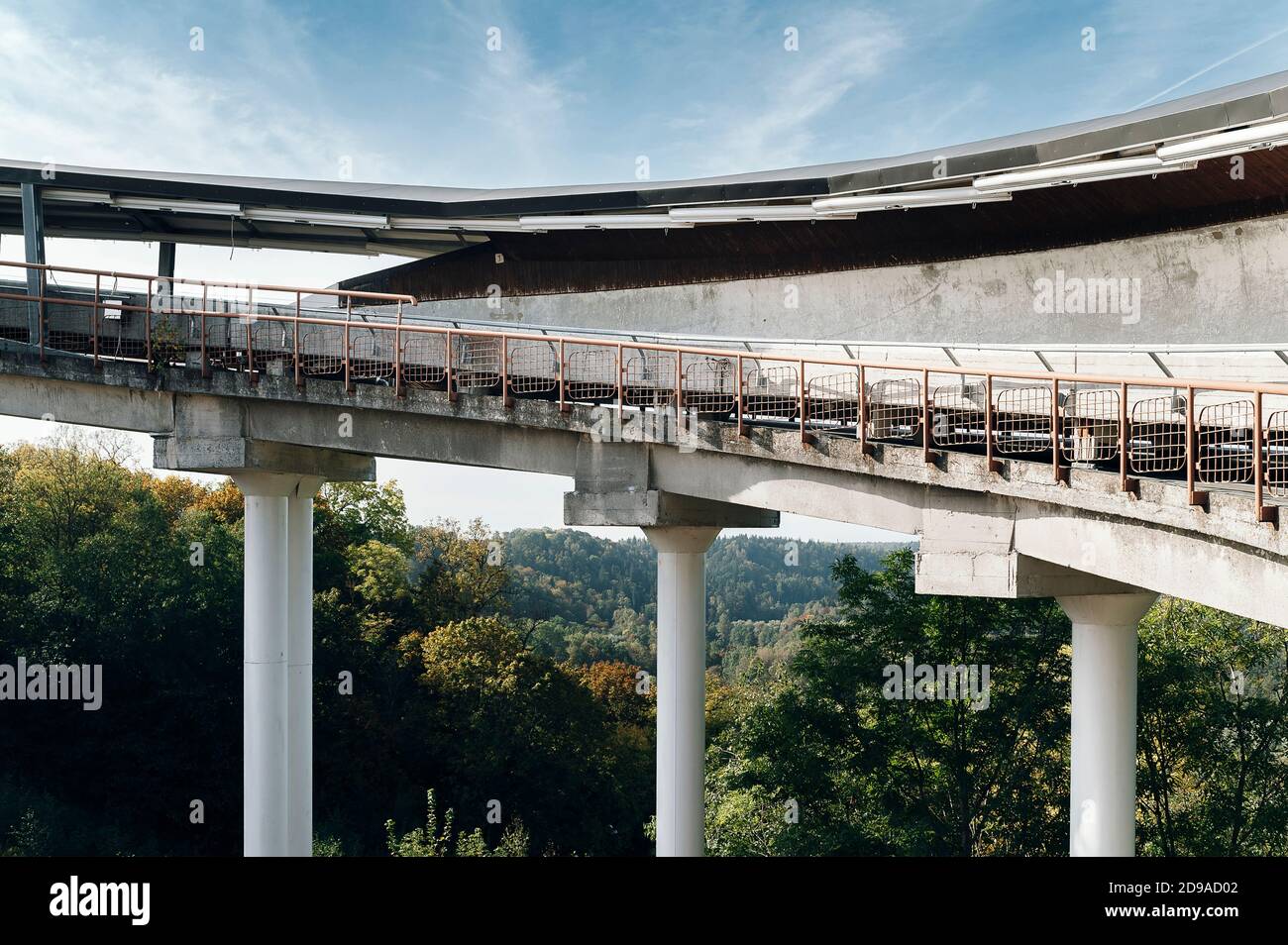 Sigulda bobsleigh luge and skeleton track hi-res stock photography and ...