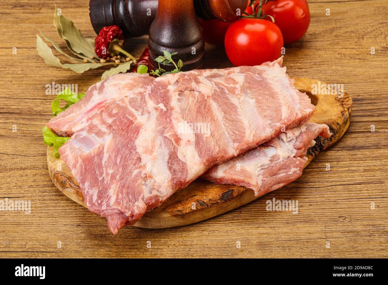 Raw pork ribs meat for cooking Stock Photo - Alamy
