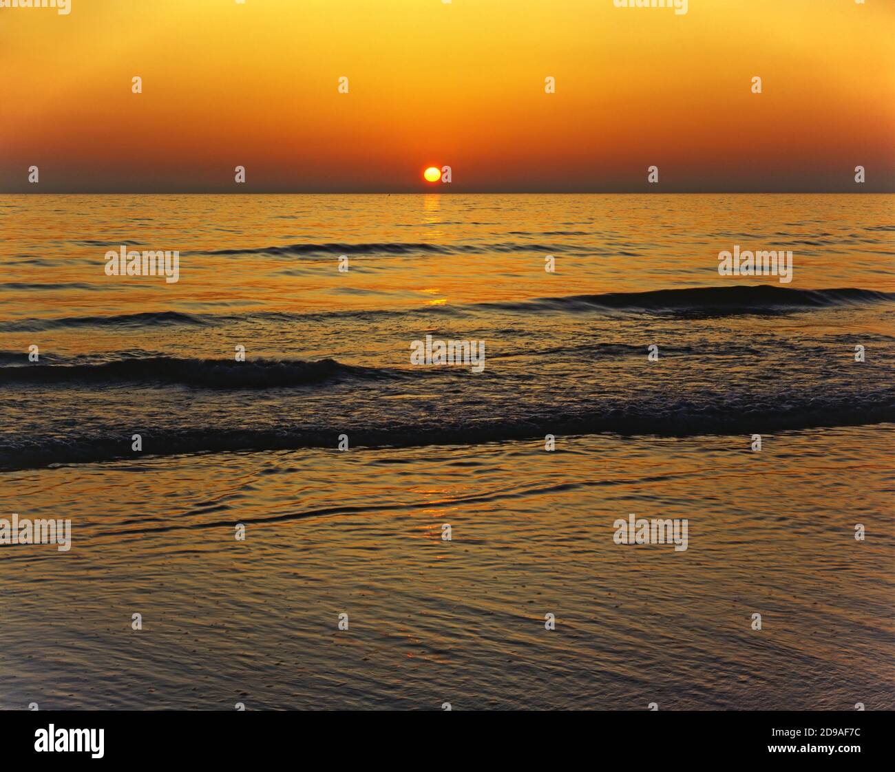 Pacific Ocean Sunset, California Stock Photo - Alamy