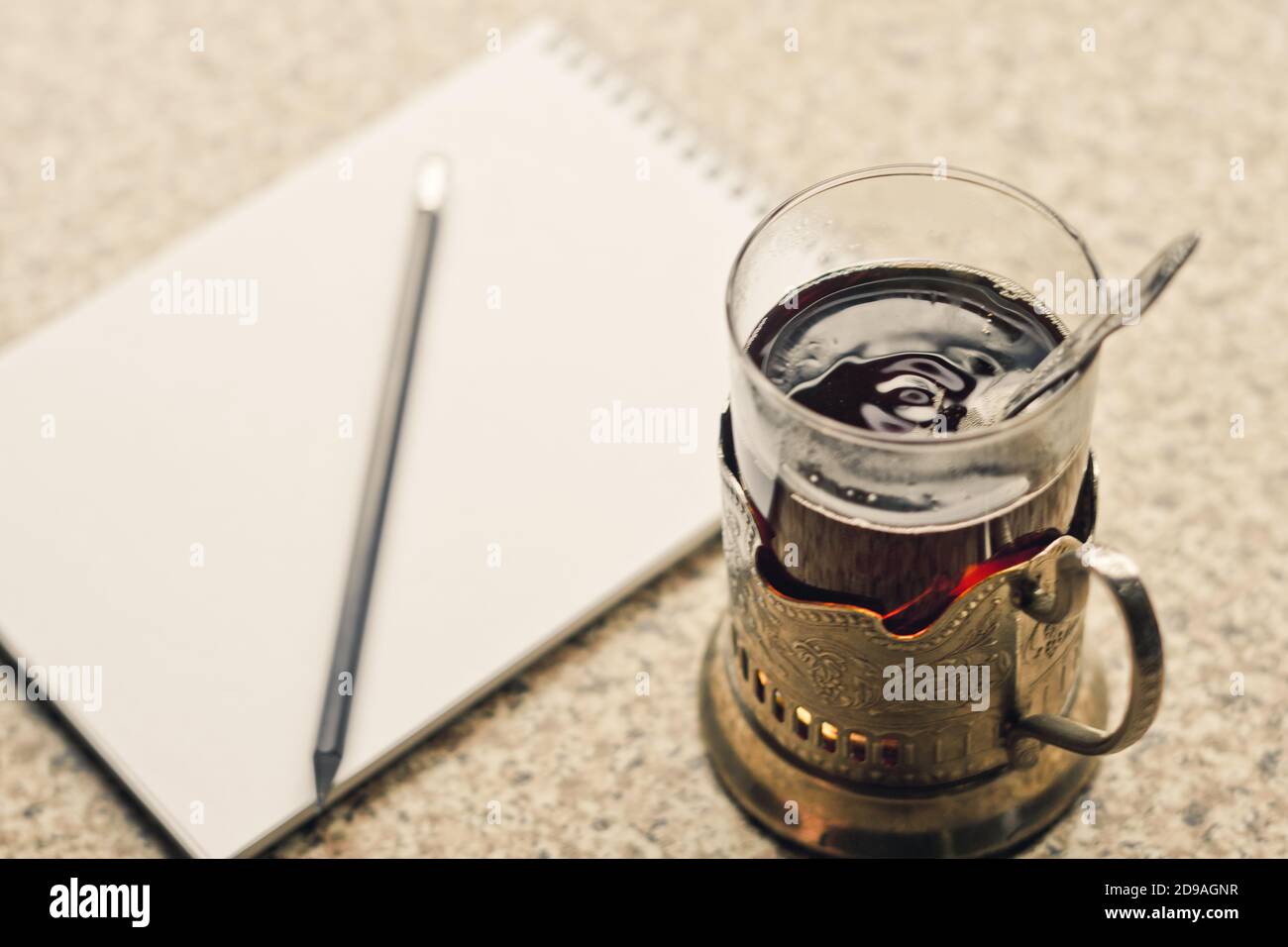 tea in a Cup holder on the train Stock Photo - Alamy