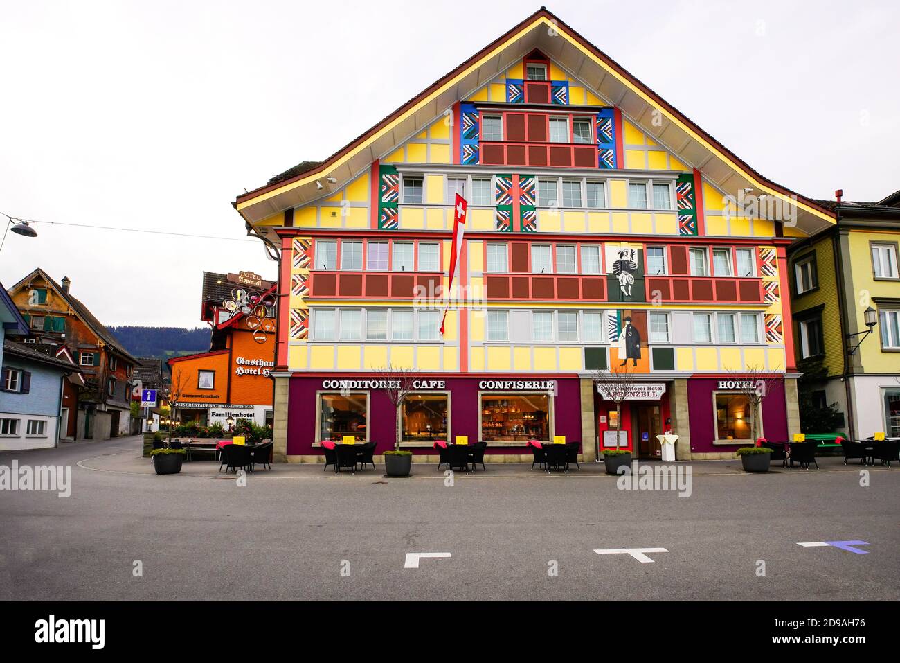 Appenzell is the traditional Swiss village famous for picturesque ...
