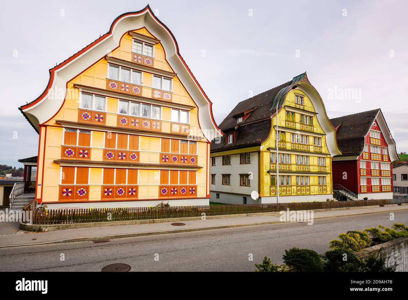 Appenzell switzerland traditional architecture hi-res stock photography ...
