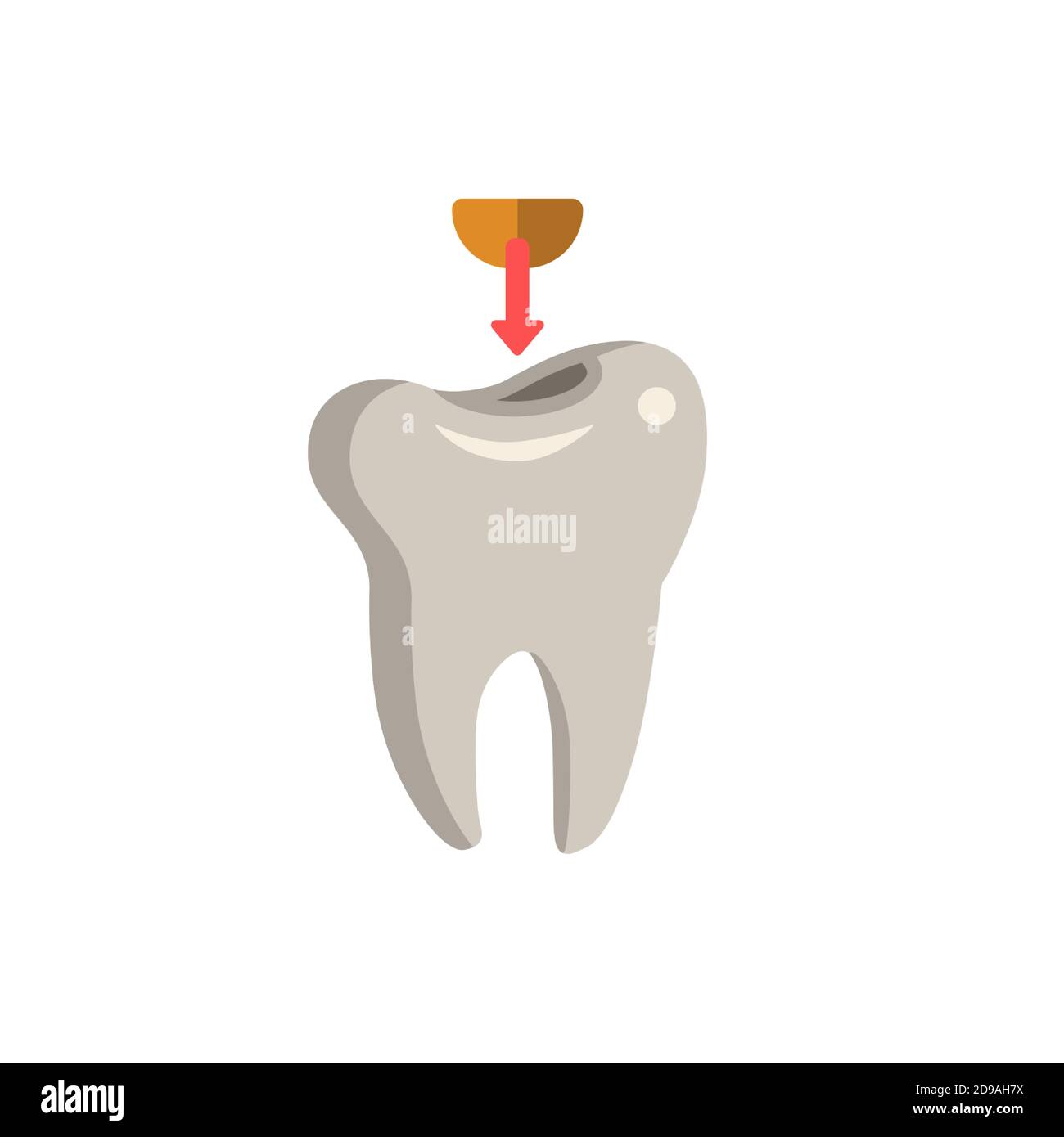Dental Fillings icon. Simple element from dentistry collection ...