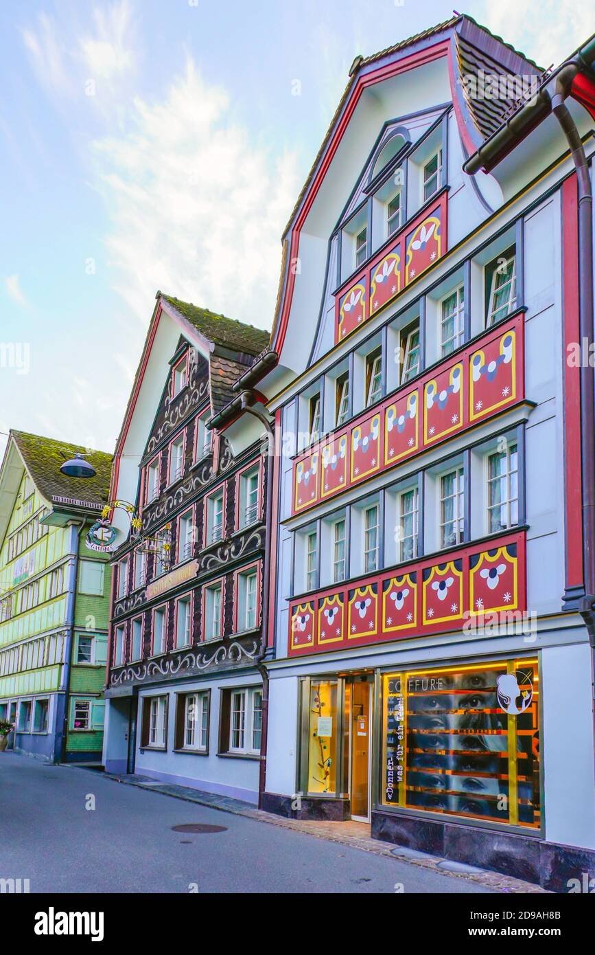 Appenzell is the traditional Swiss village famous for picturesque ...