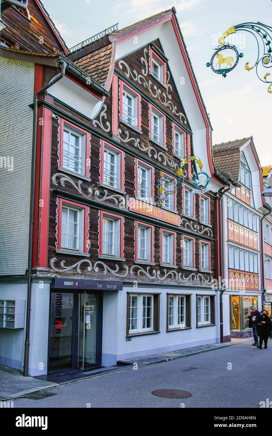 Appenzell is the traditional Swiss village famous for picturesque ...