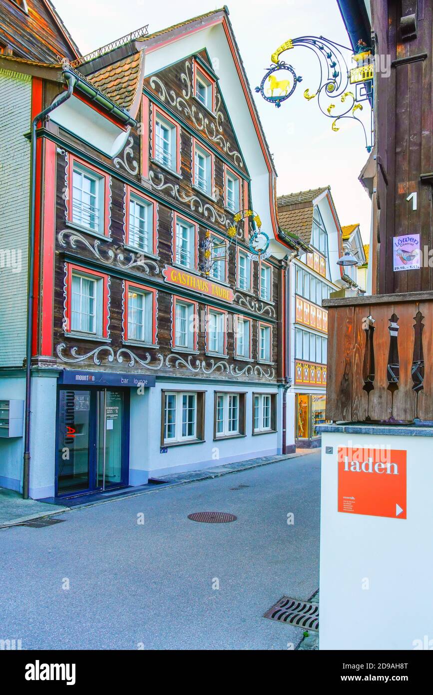 Appenzell is the traditional Swiss village famous for picturesque ...