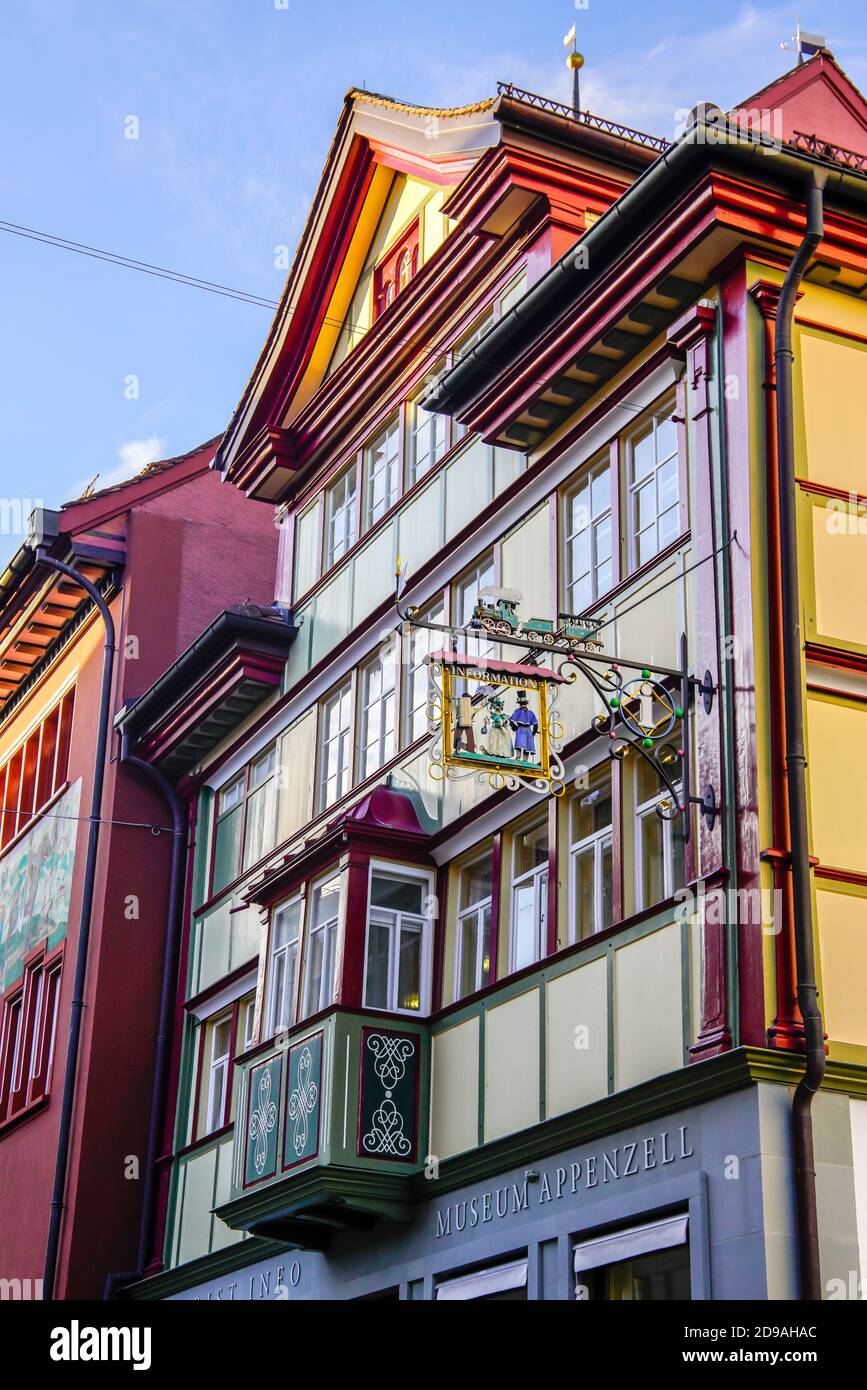 Appenzell is the traditional Swiss village famous for picturesque ...