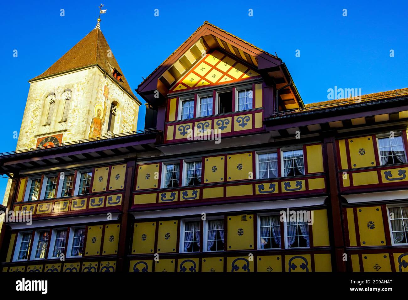 Appenzell is the traditional Swiss village famous for picturesque ...