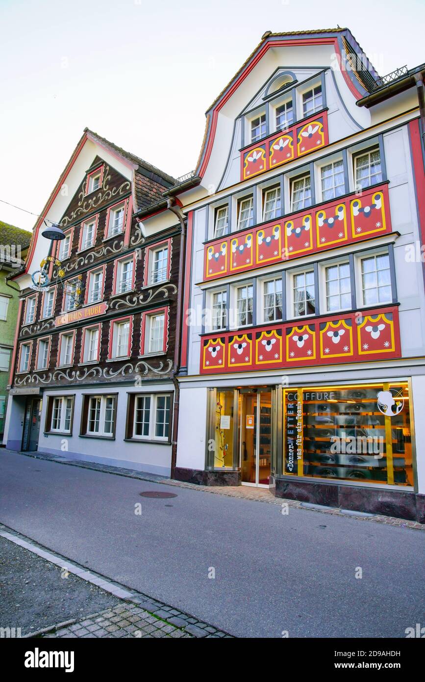 Appenzell is the traditional Swiss village famous for picturesque ...
