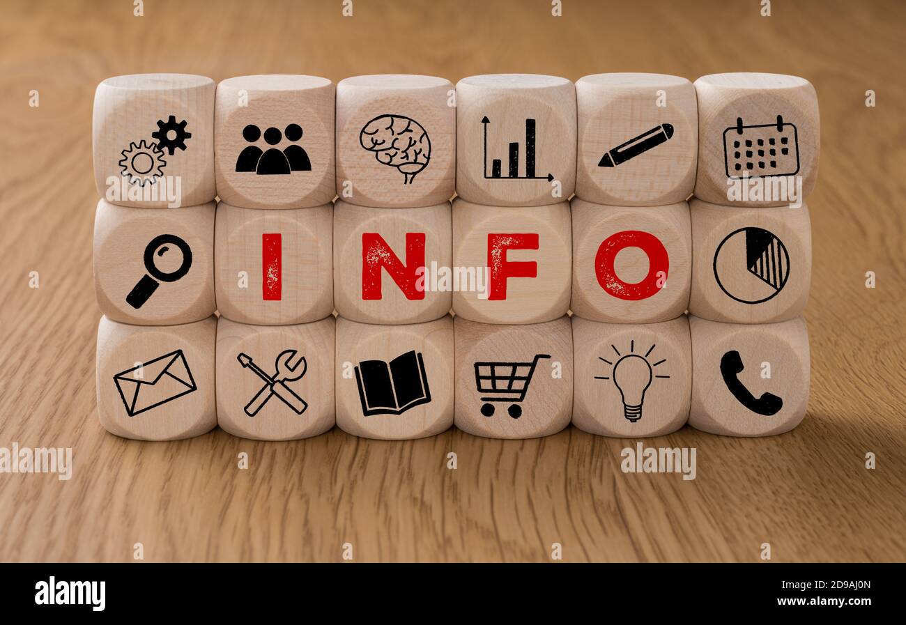 Word info hi-res stock photography and images - Alamy