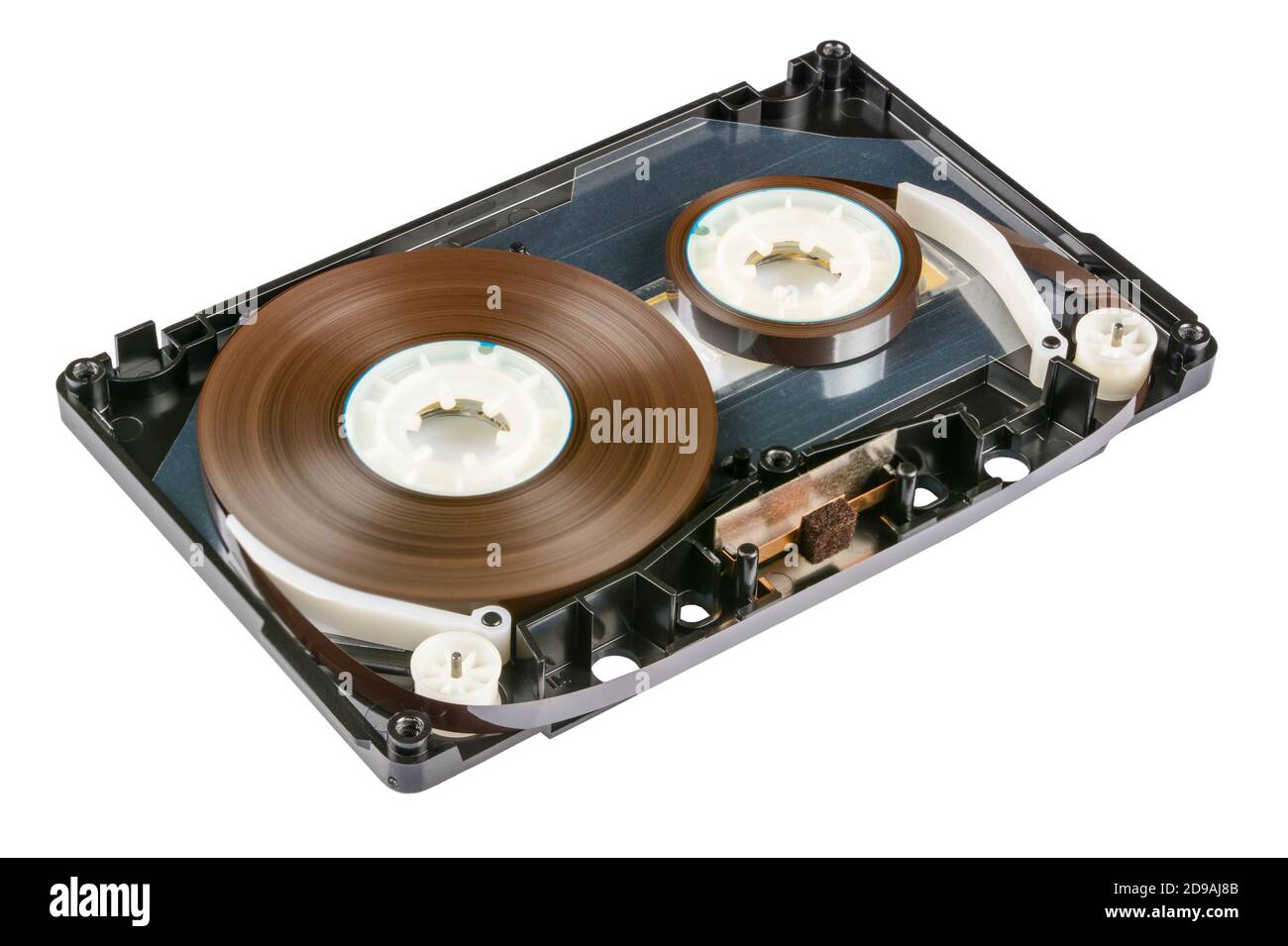 Disassembled audio compact cassette with SM mechanism. Audio cassette ...