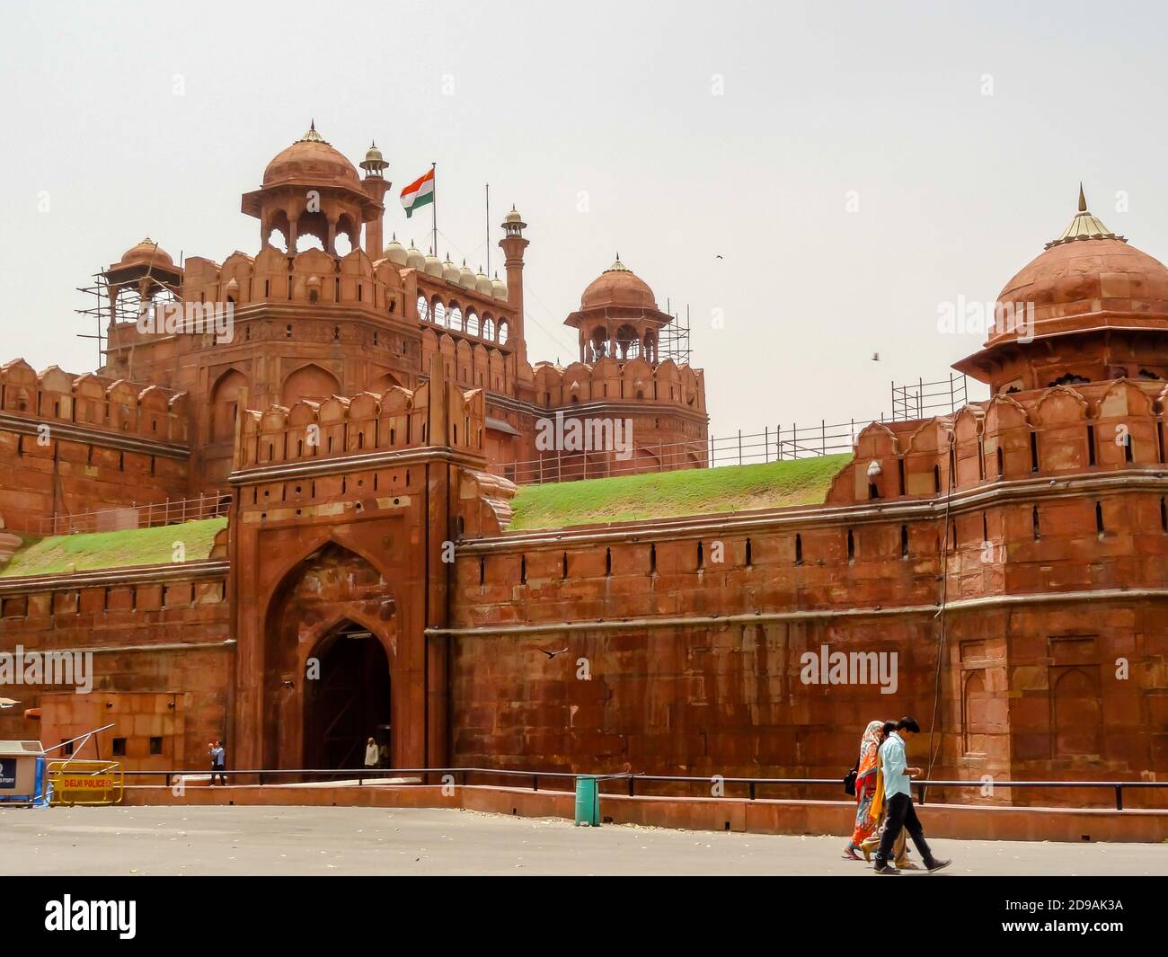 The Red Fort is a historical fort in the city of Delhi in India. Inside ...