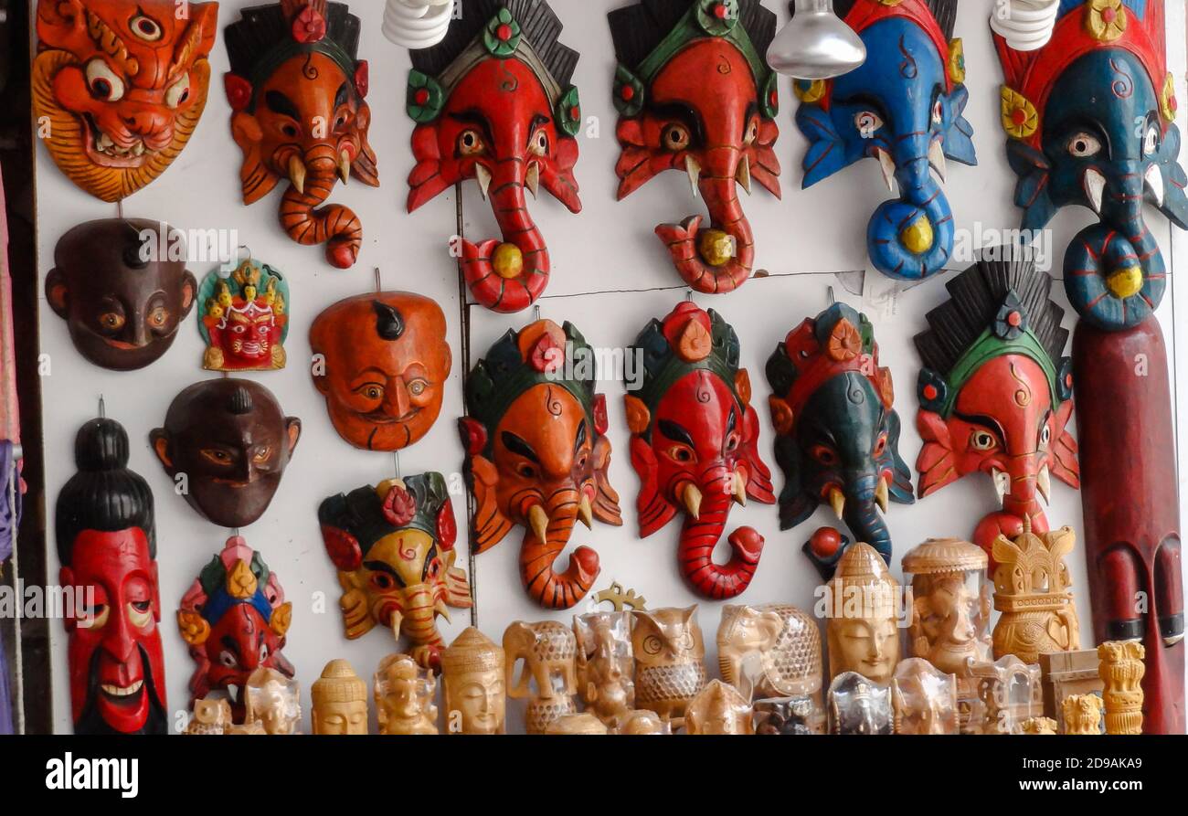 Ganesh Clay Mukhota made by mud, clay mask or mud mask Stock Photo - Alamy