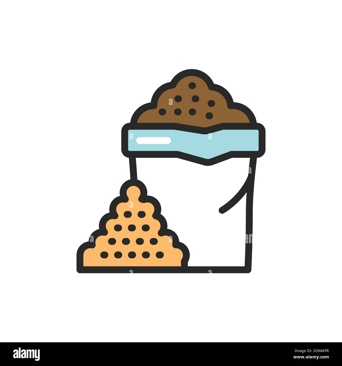 Crushed gravel material Stock Vector Images - Alamy