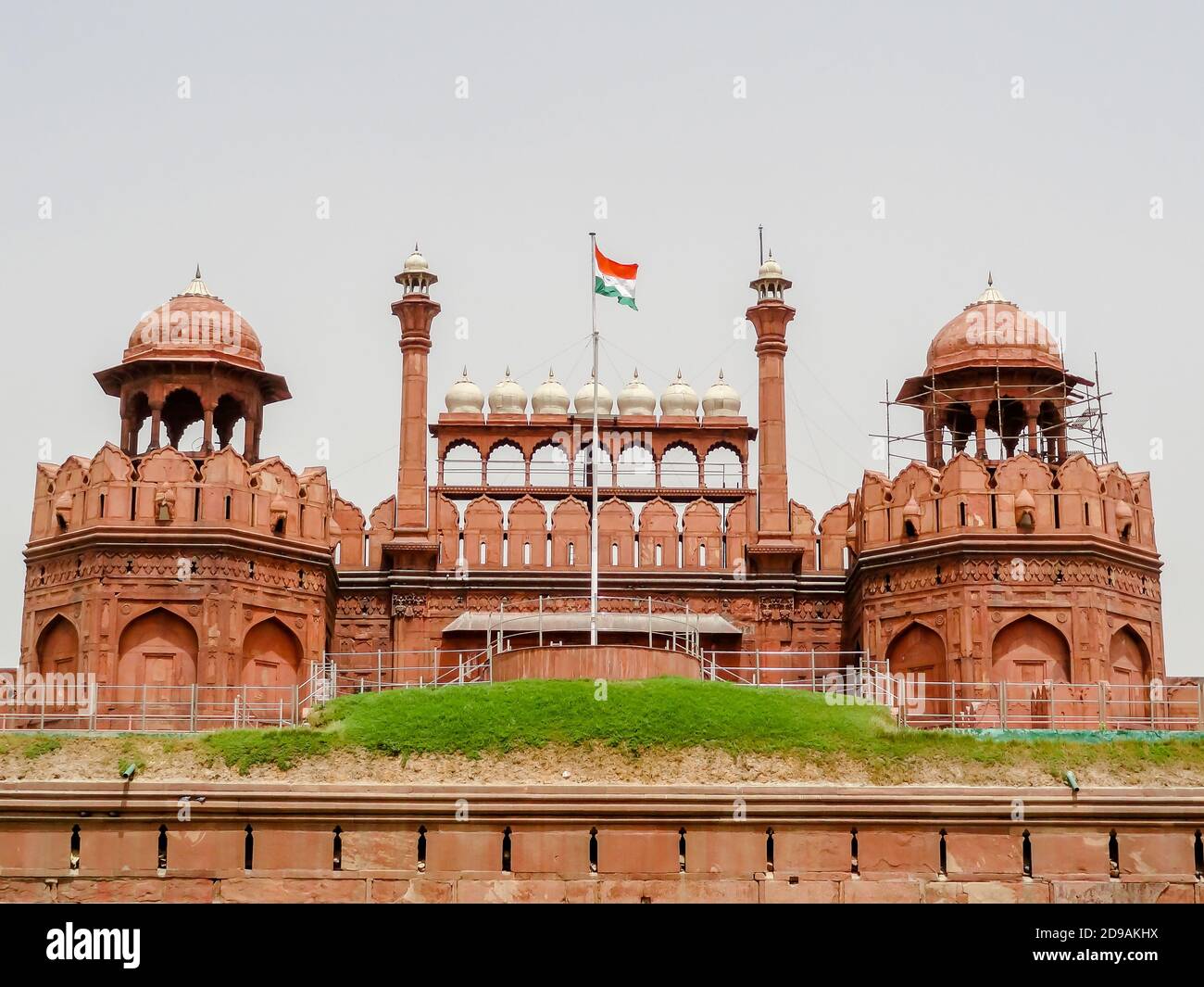 The Red Fort is a historical fort in the city of Delhi in India. Inside ...
