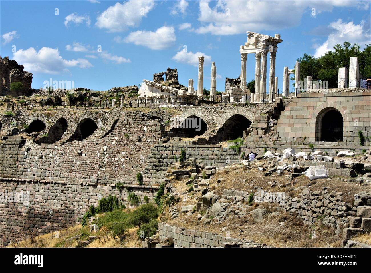 Theatre of Dionysus, Pergamon Valley and Pergamon Library. Acropolis ...