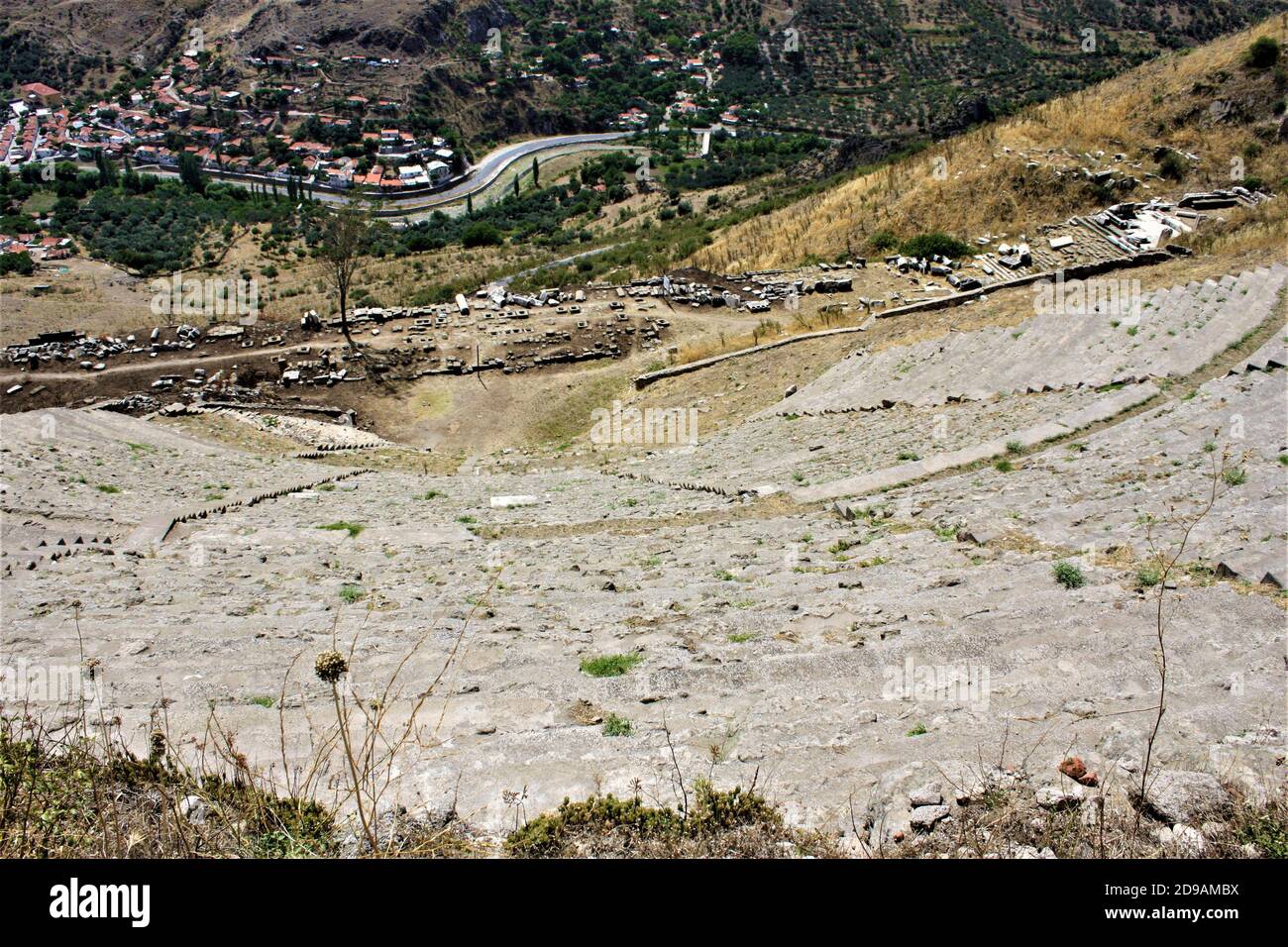 Theatre of Dionysus, Pergamon Valley and Pergamon Library. Acropolis ...