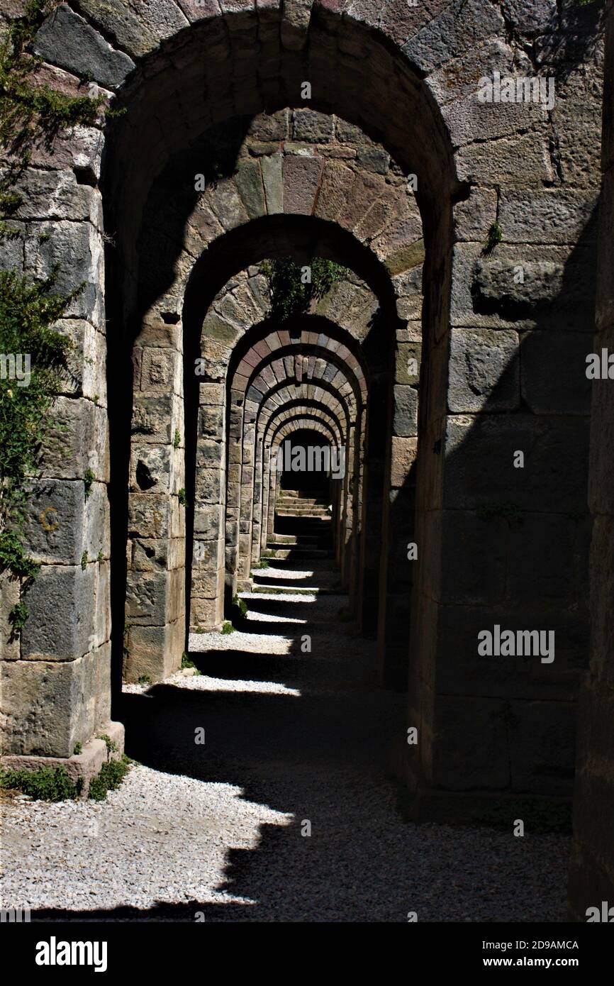 Theatre of Dionysus, Pergamon Valley and Pergamon Library. Acropolis ...