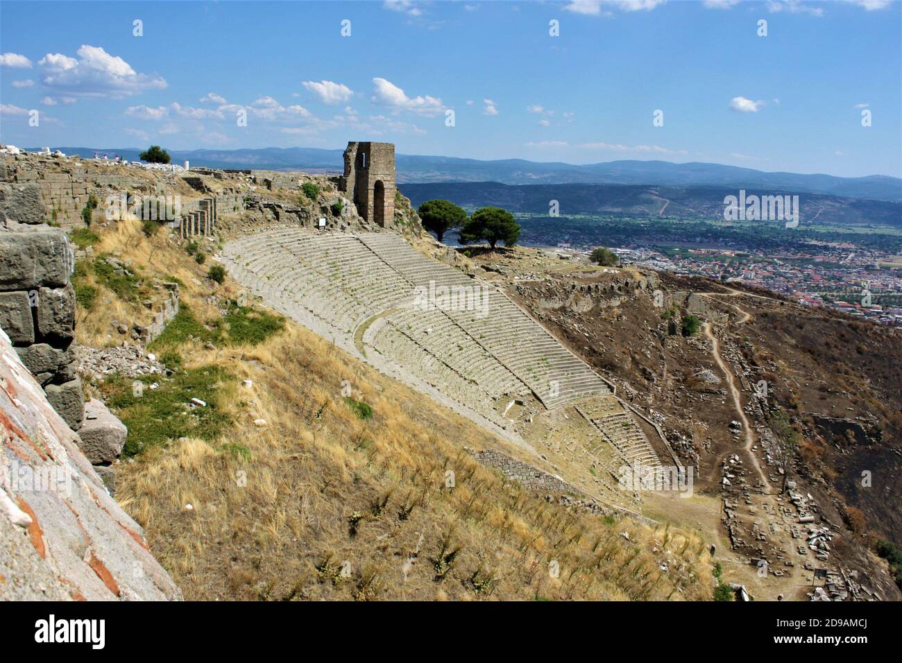 Theatre of Dionysus, Pergamon Valley and Pergamon Library. Acropolis ...