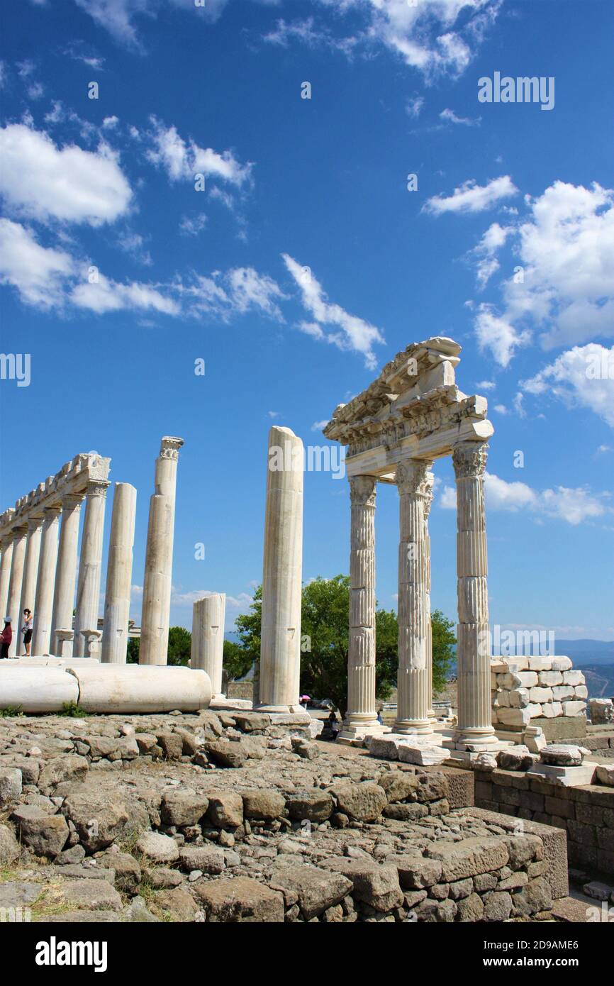 Theatre of Dionysus, Pergamon Valley and Pergamon Library. Acropolis ...