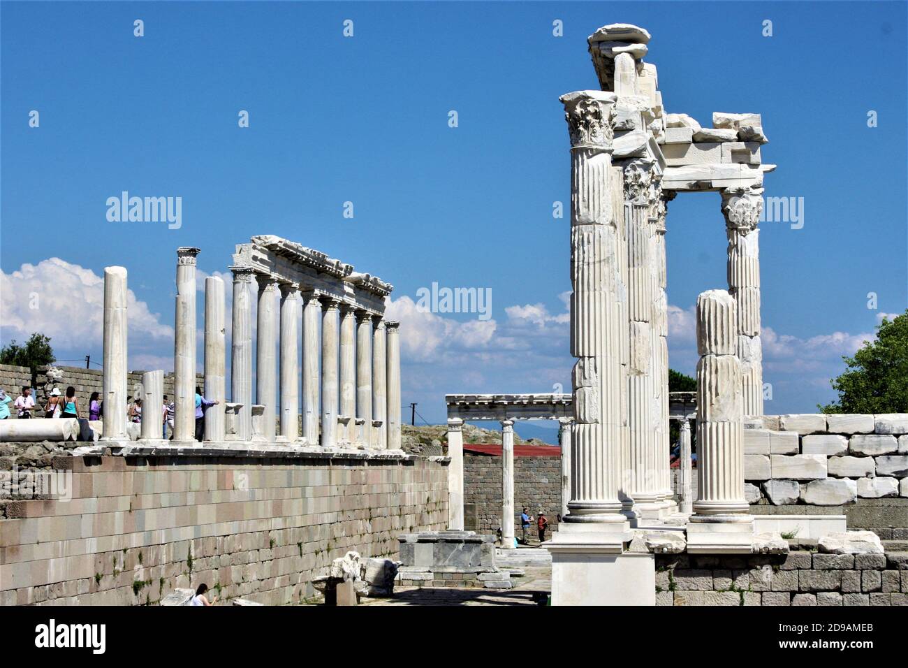 Theatre of Dionysus, Pergamon Valley and Pergamon Library. Acropolis ...