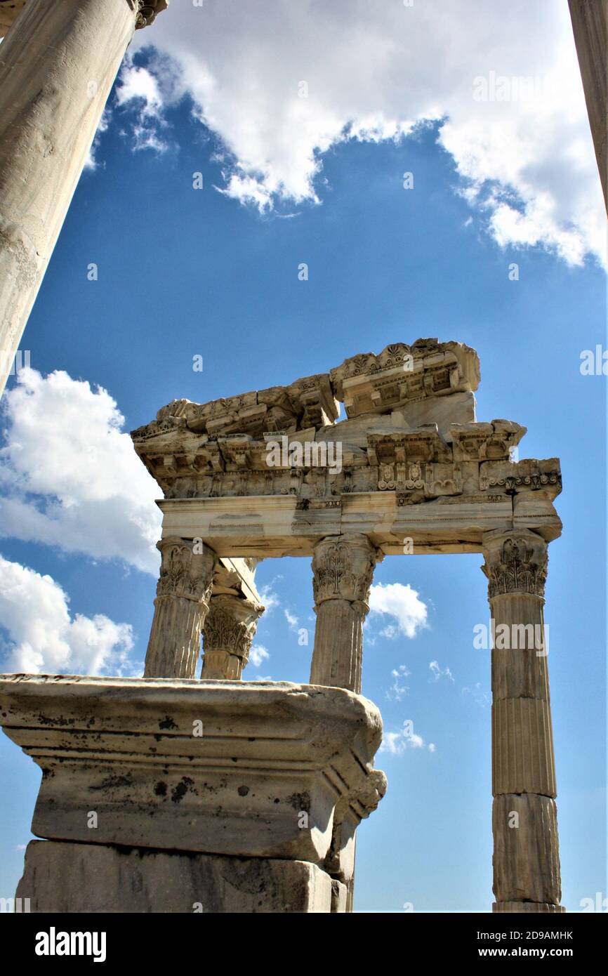 Theatre of Dionysus, Pergamon Valley and Pergamon Library. Acropolis ...