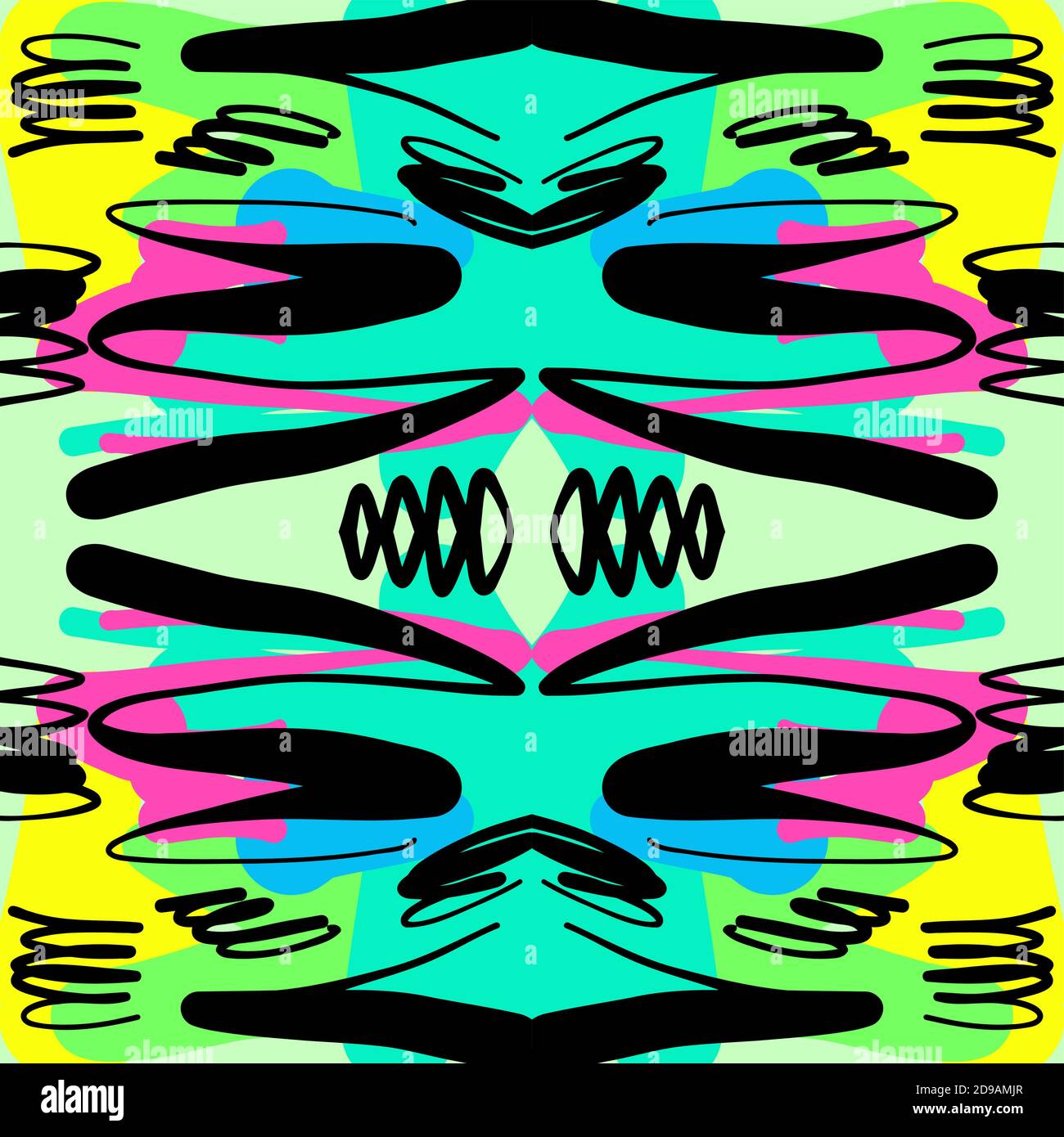 Abstract background seamless pattern , vector illustration . Free hand ...