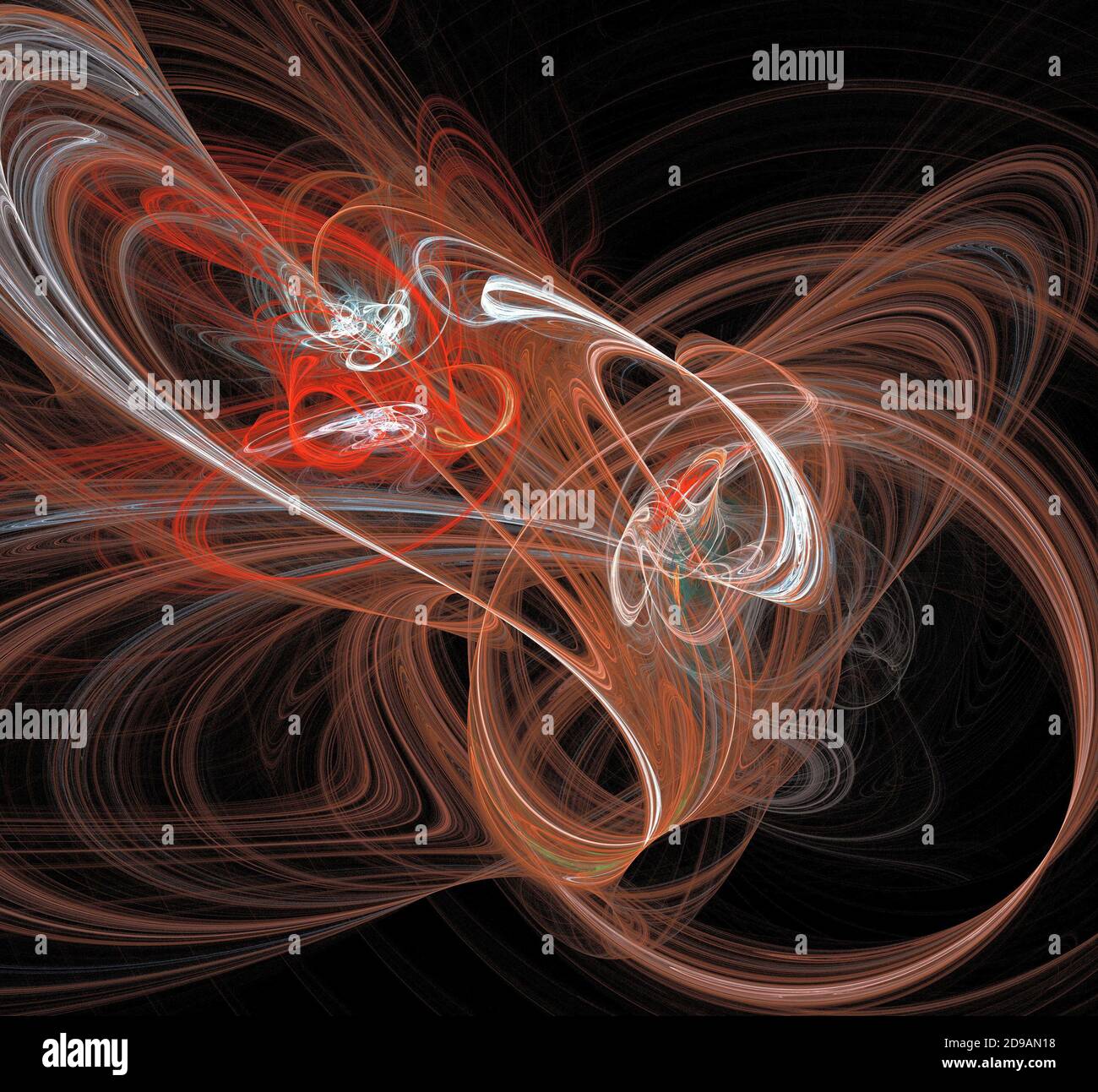image of one Illustration of digital fractal Stock Photo - Alamy