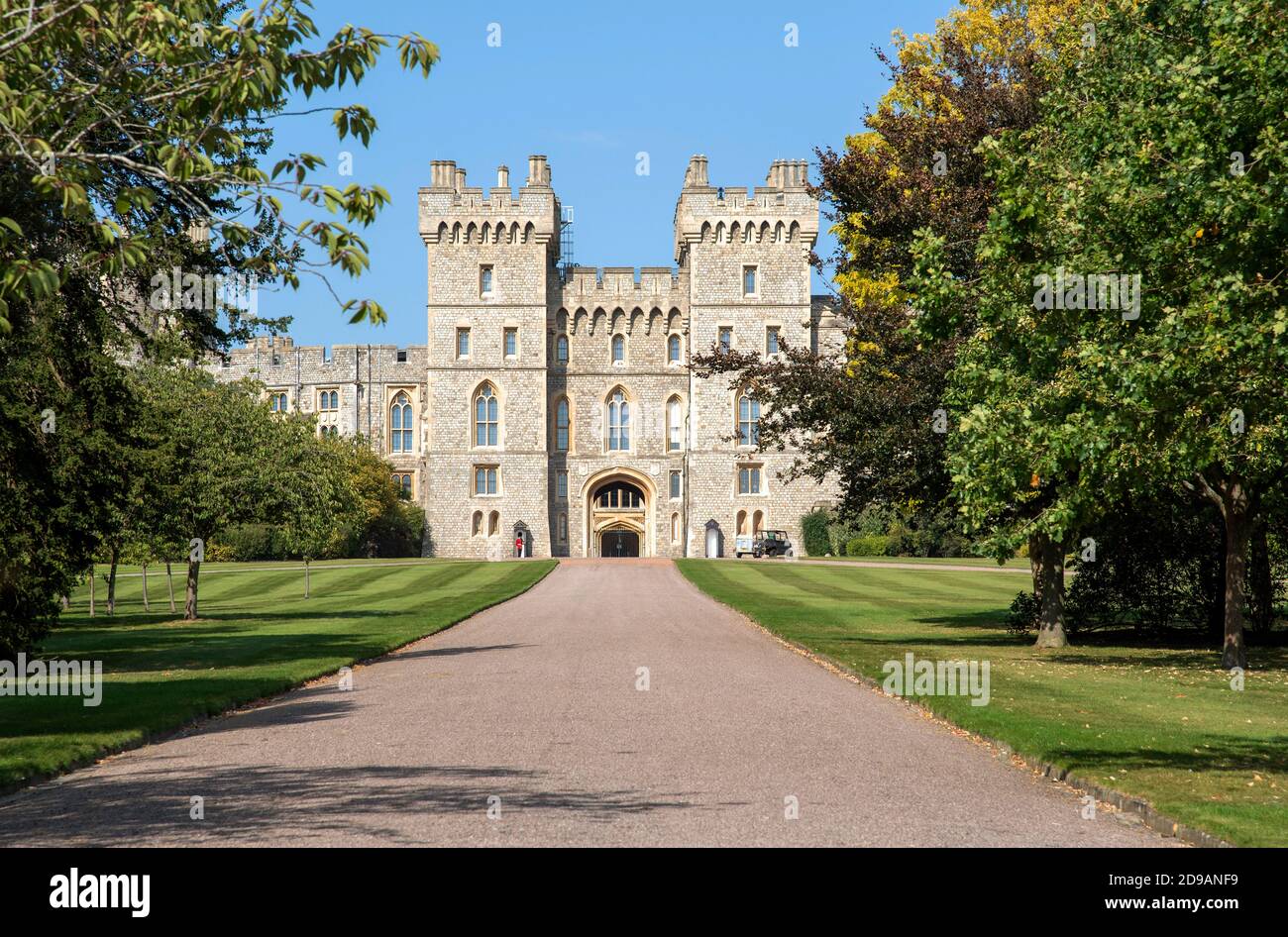 Windsor, Berkshire, England, UK. 2020. Windsor Castle looking towards ...