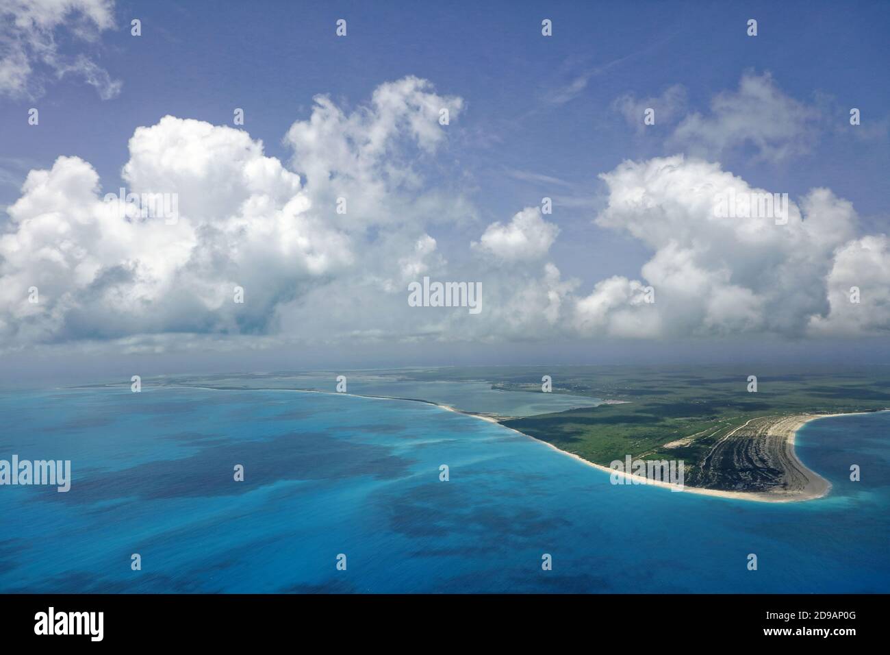 West Indies, Antigua and Barbuda: aerial view of the heavenly Barbuda ...