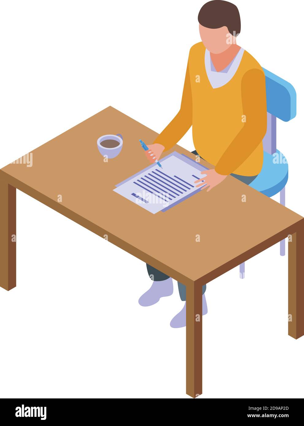 Letter writing icon. Isometric of letter writing vector icon for web ...