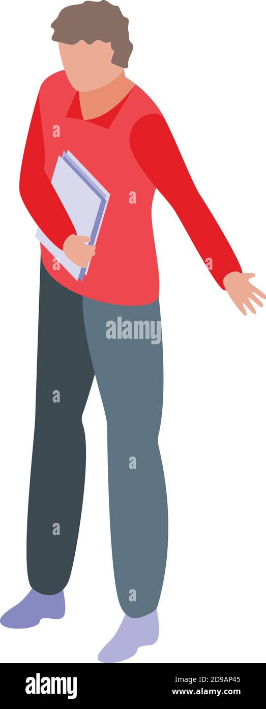 Student boy icon. Isometric of student boy vector icon for web design ...