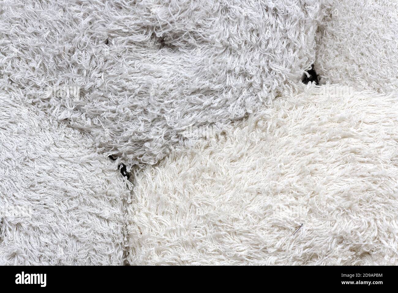 Rolls of factory textiles close-up. Raw material or material for making ...