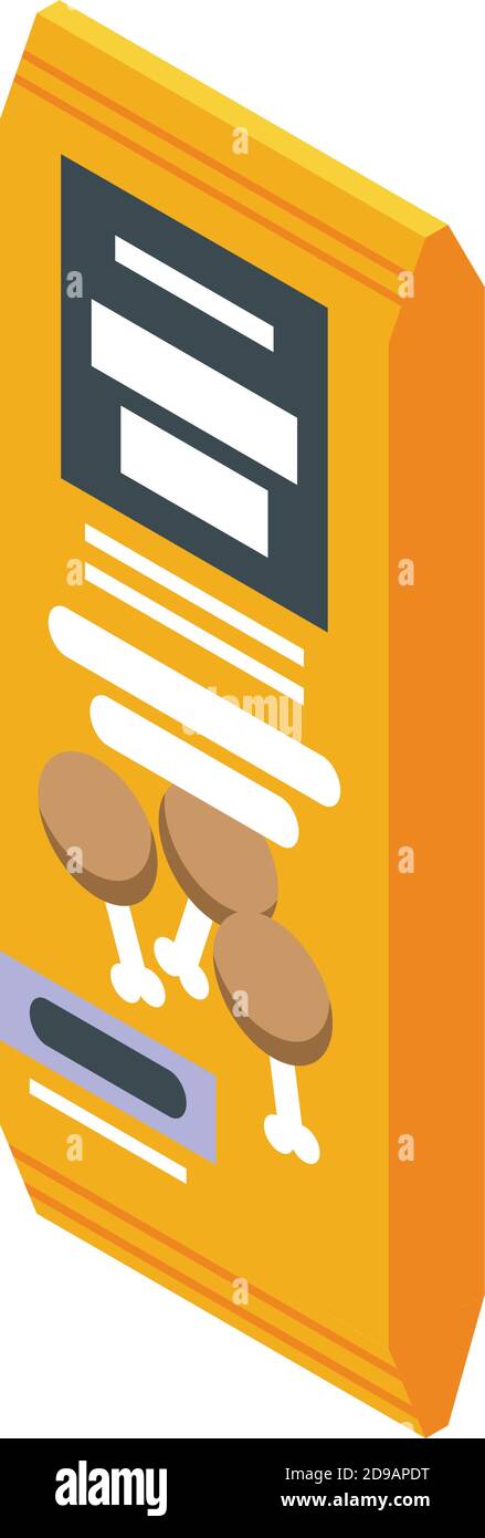 Lunch snack bar icon. Isometric of lunch snack bar vector icon for web ...