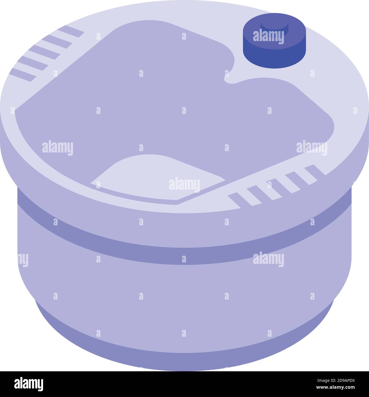Plastic box foot bath icon. Isometric of plastic box foot bath vector ...