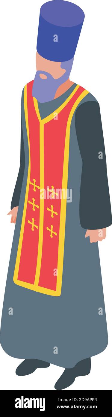 Muslim priest icon isometric hi-res stock photography and images - Alamy