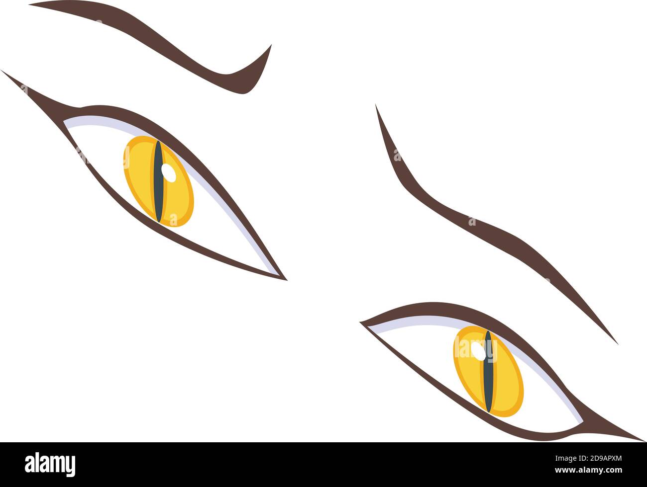 Scared eyes icon. Isometric of scared eyes vector icon for web design ...