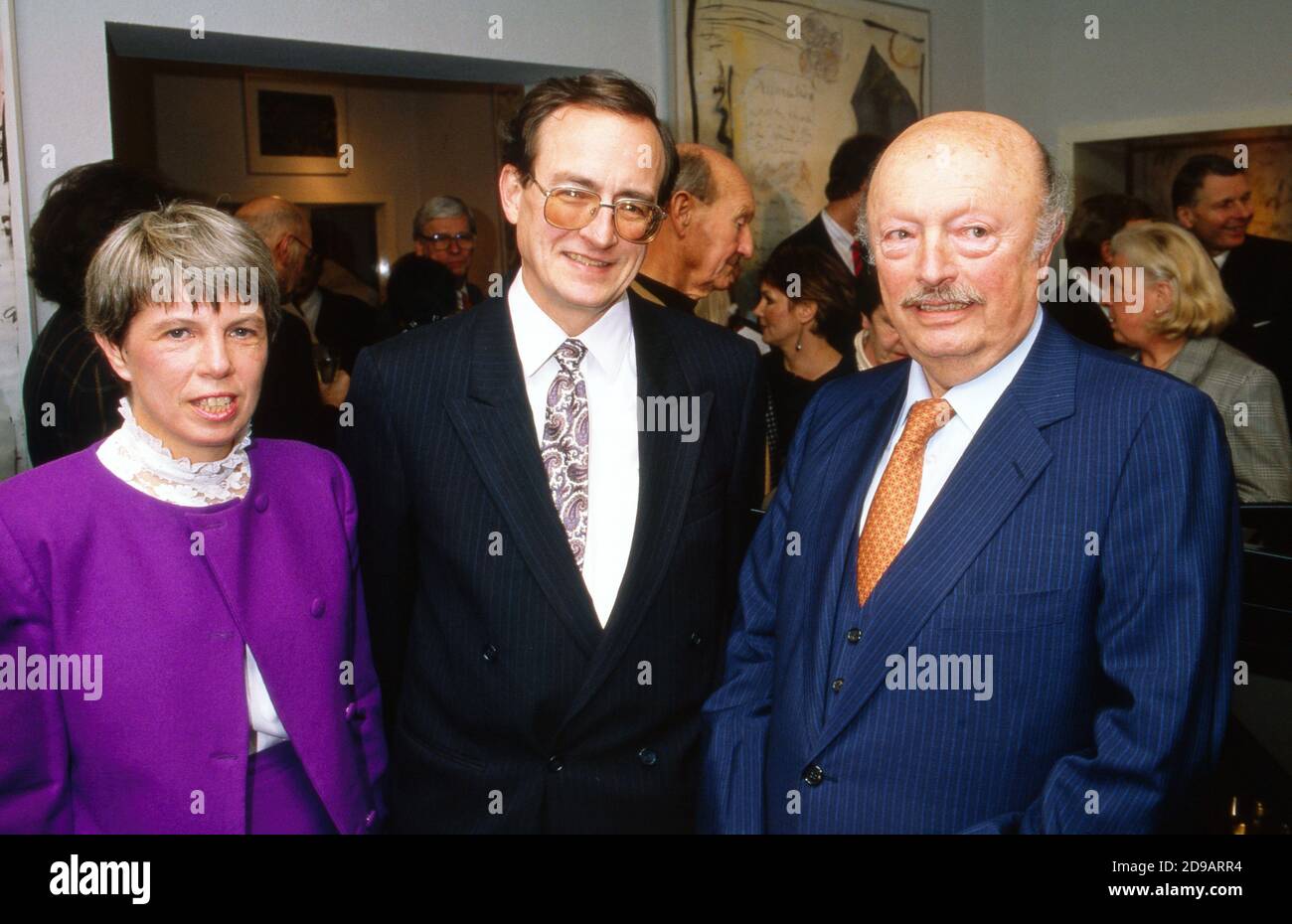 Gäste bei der Vernissage der Ausstellung von Björn Engholms Ehefrau ...