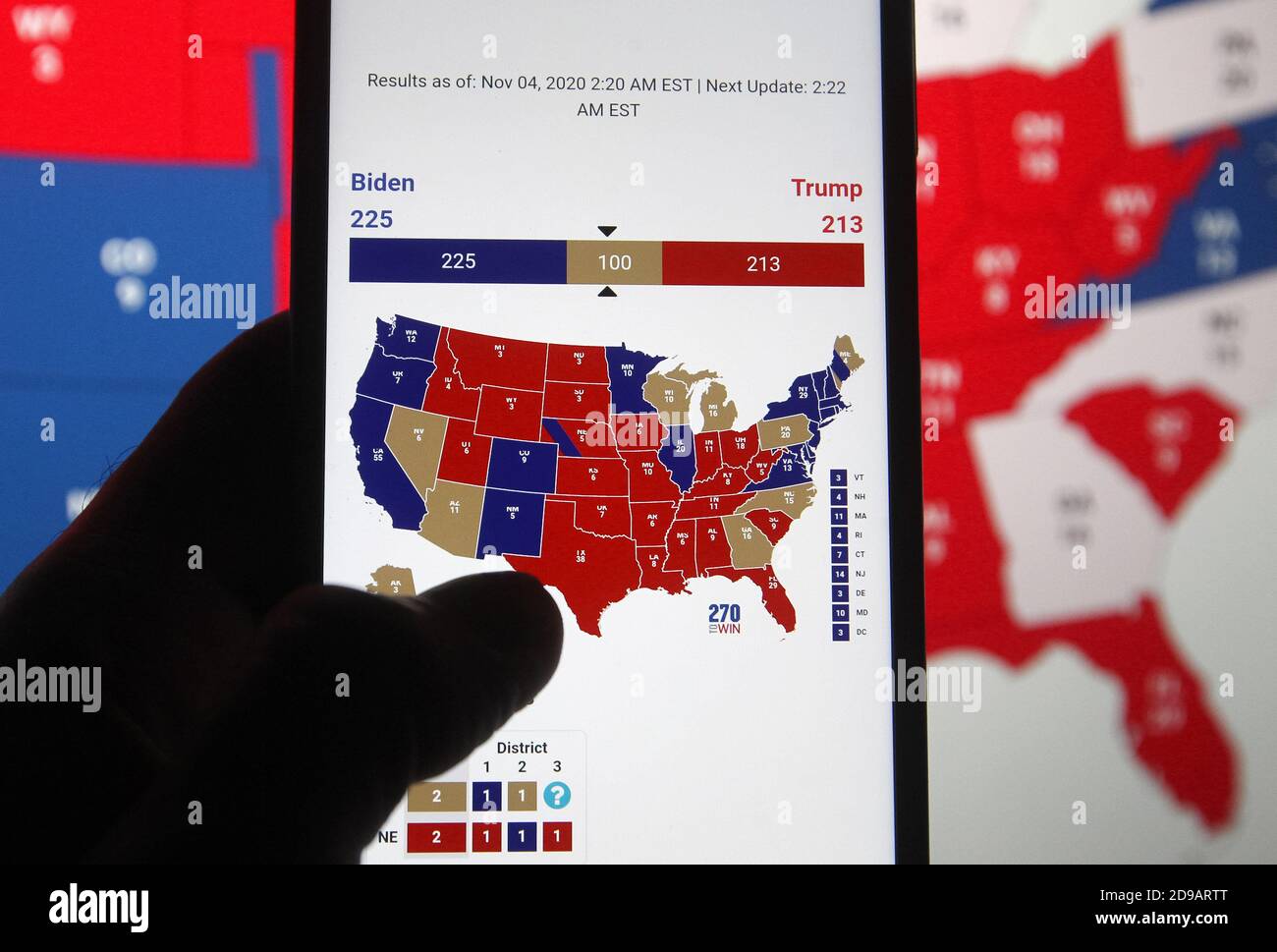 2020 presidential map hi-res stock photography and images - Alamy