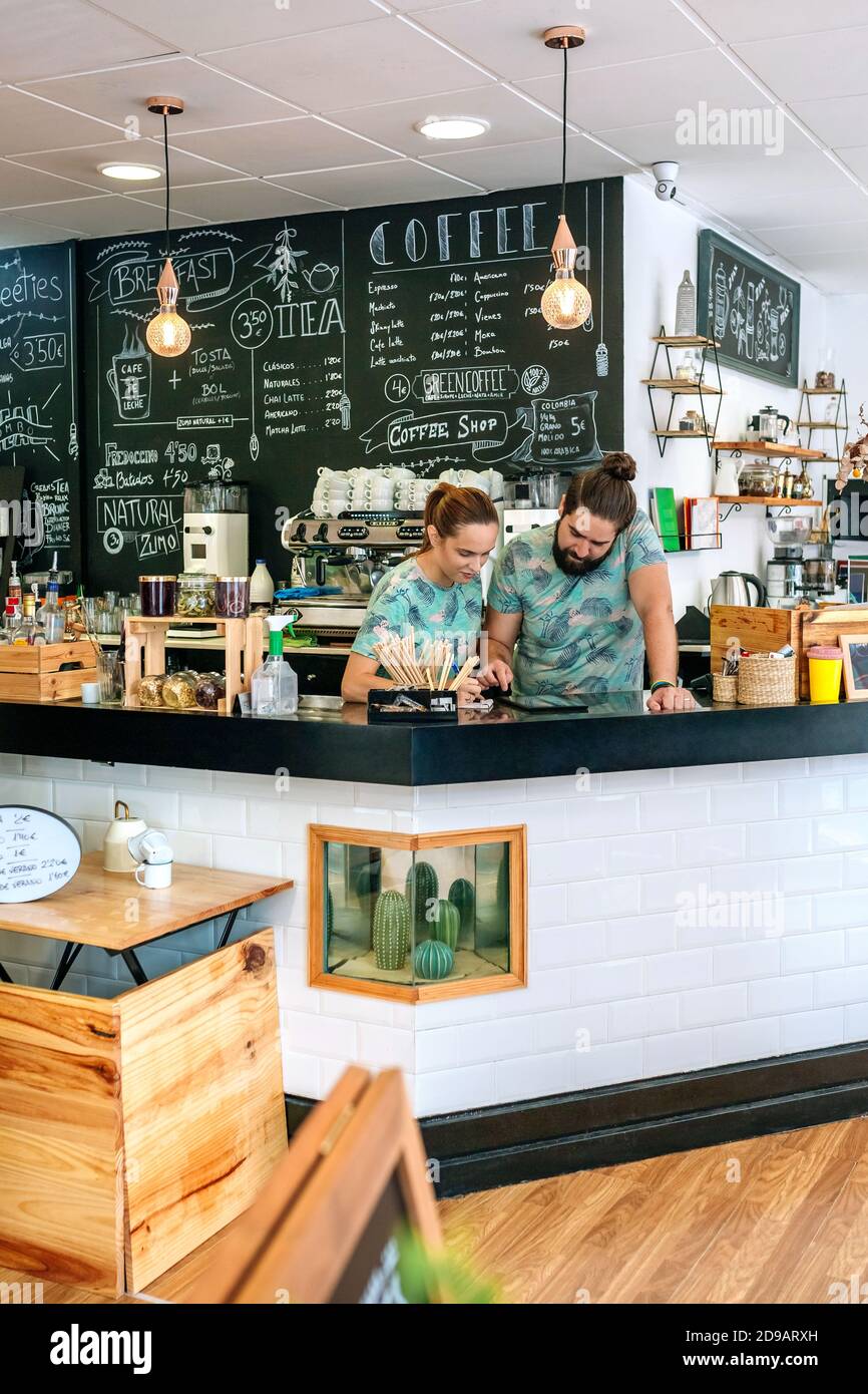 Simple Cafe Counter Design
