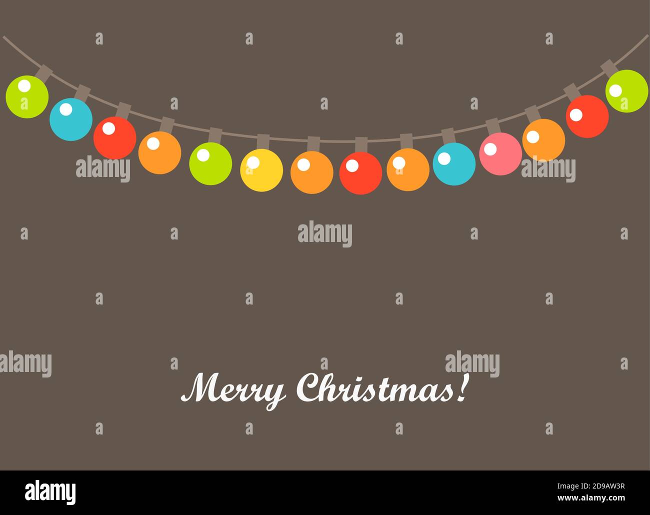 Christmas lights background. Vector illustration Stock Vector Image ...