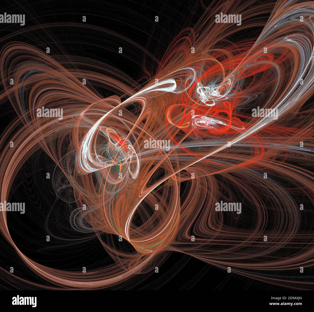 image of one Illustration of digital fractal Stock Photo - Alamy
