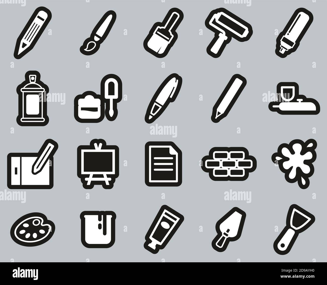 Graffiti artist painting wall Stock Vector Images - Alamy