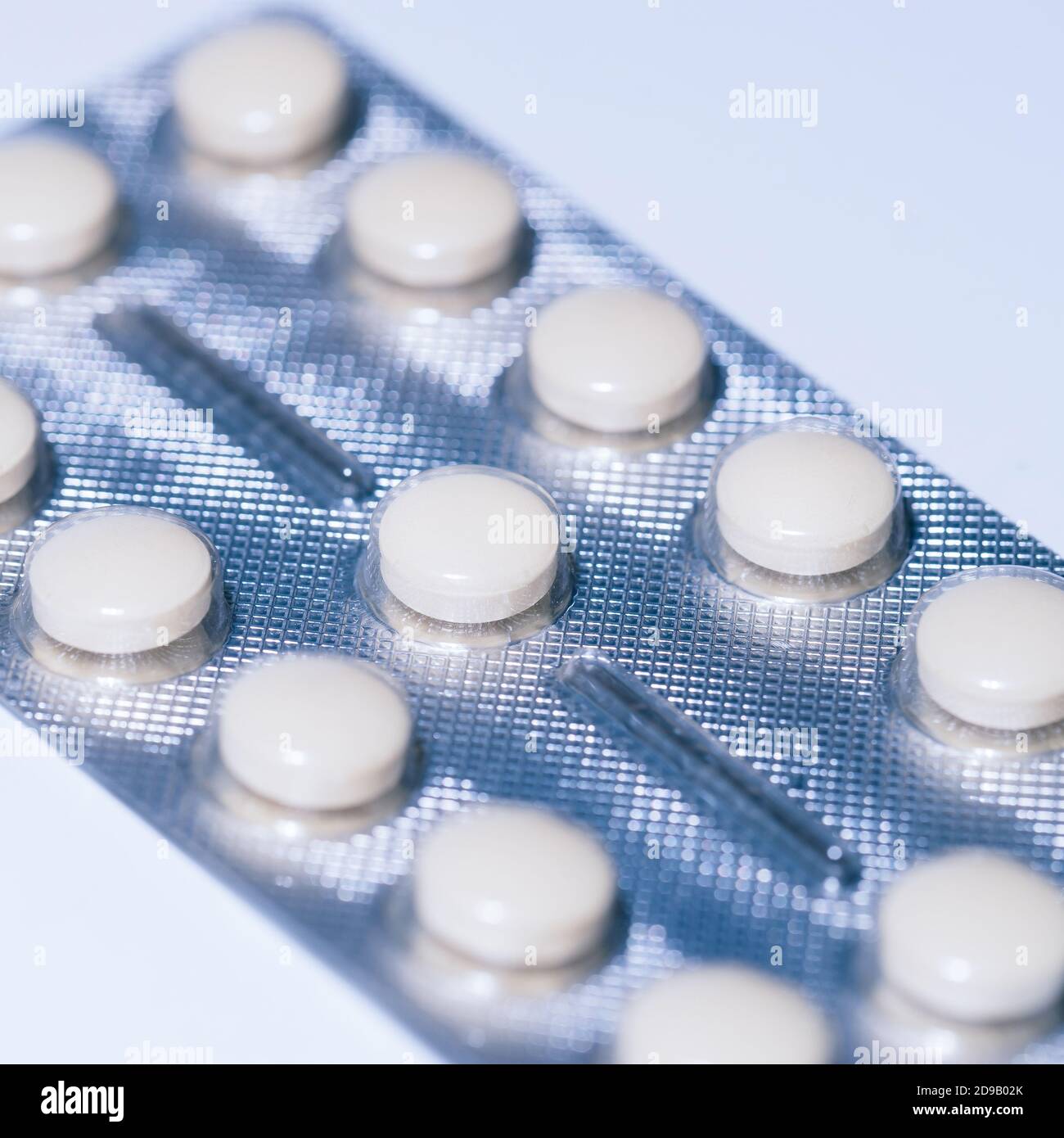 close up. package of tablets on a white background Stock Photo - Alamy