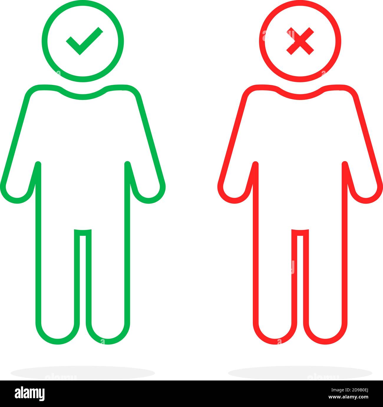 Stick figure man problem Cut Out Stock Images & Pictures - Alamy