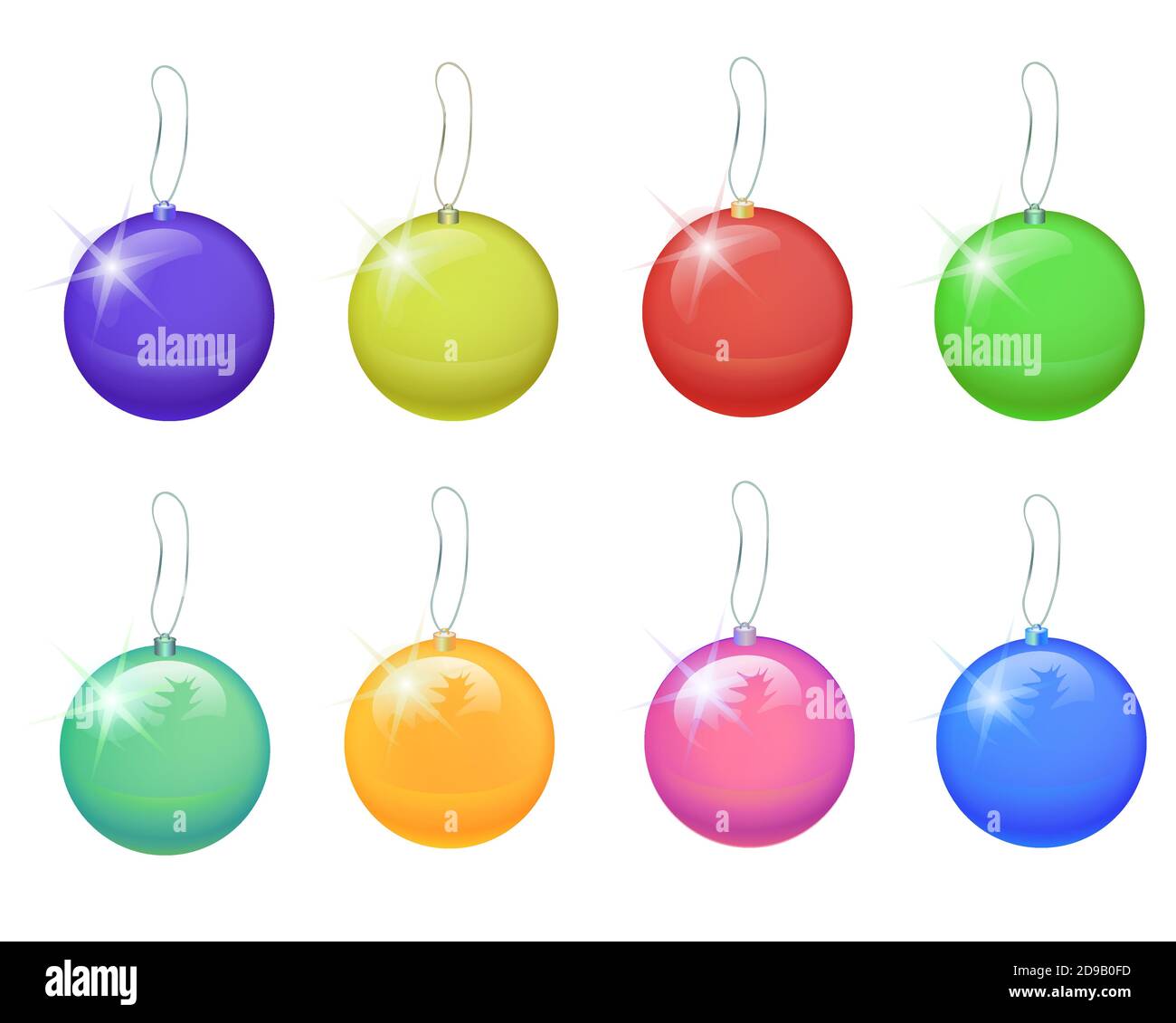 Vector transparent glass christmas Stock Vector Images - Alamy
