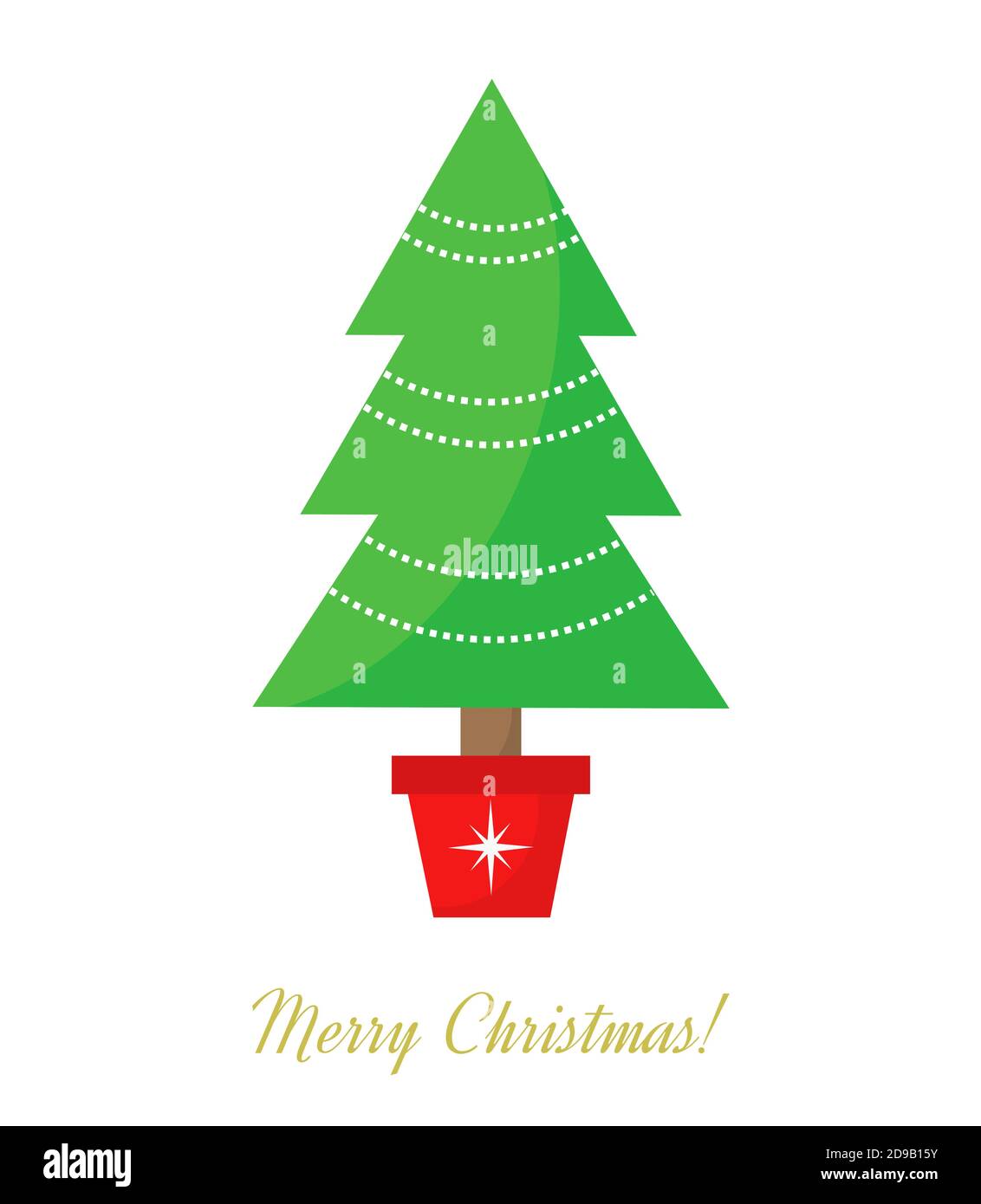 Christmas tree. Vector illustration Stock Vector Image & Art - Alamy
